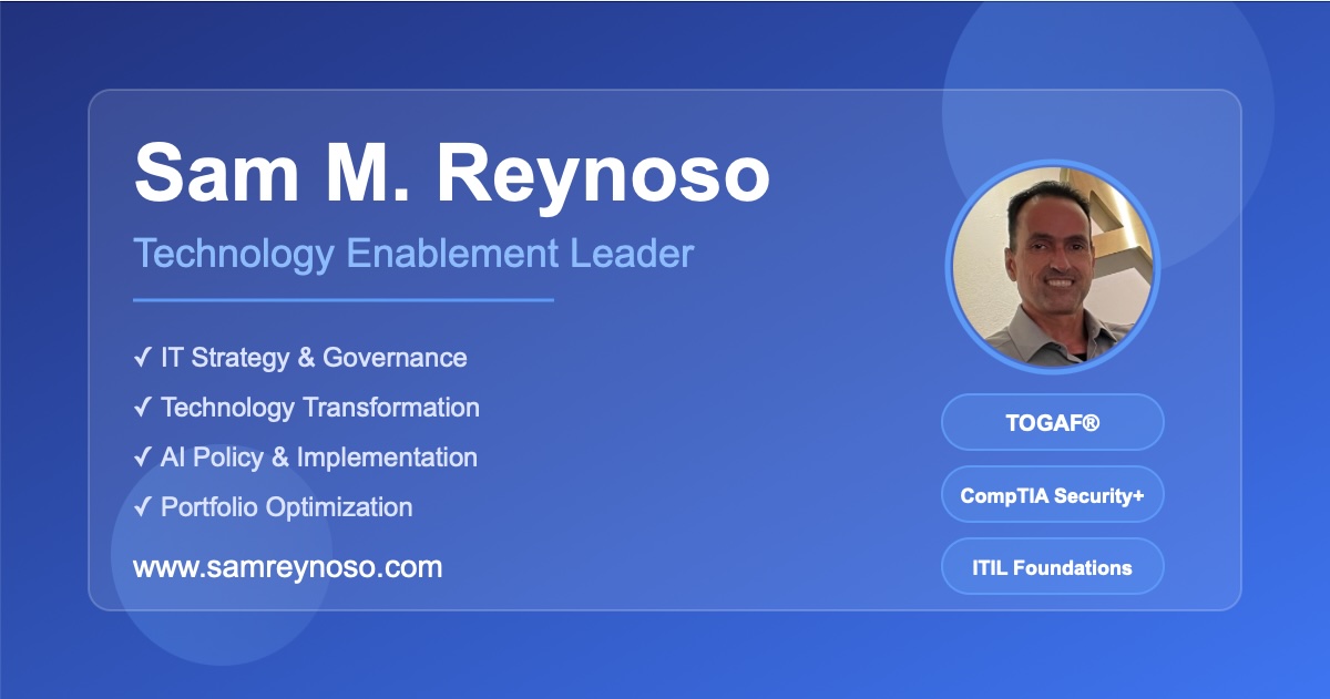 Sam M. Reynoso | Personal Interests